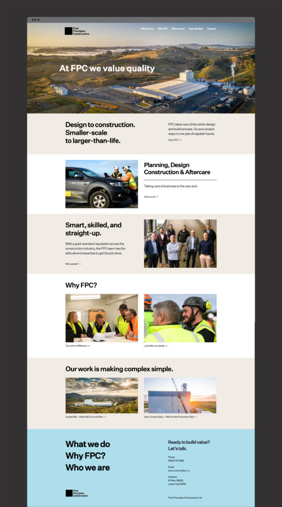 First Principles Constructors – Making Complex Simple